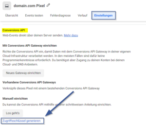 Meta: Integration der Meta Conversions API über den Google Tag Manager ...